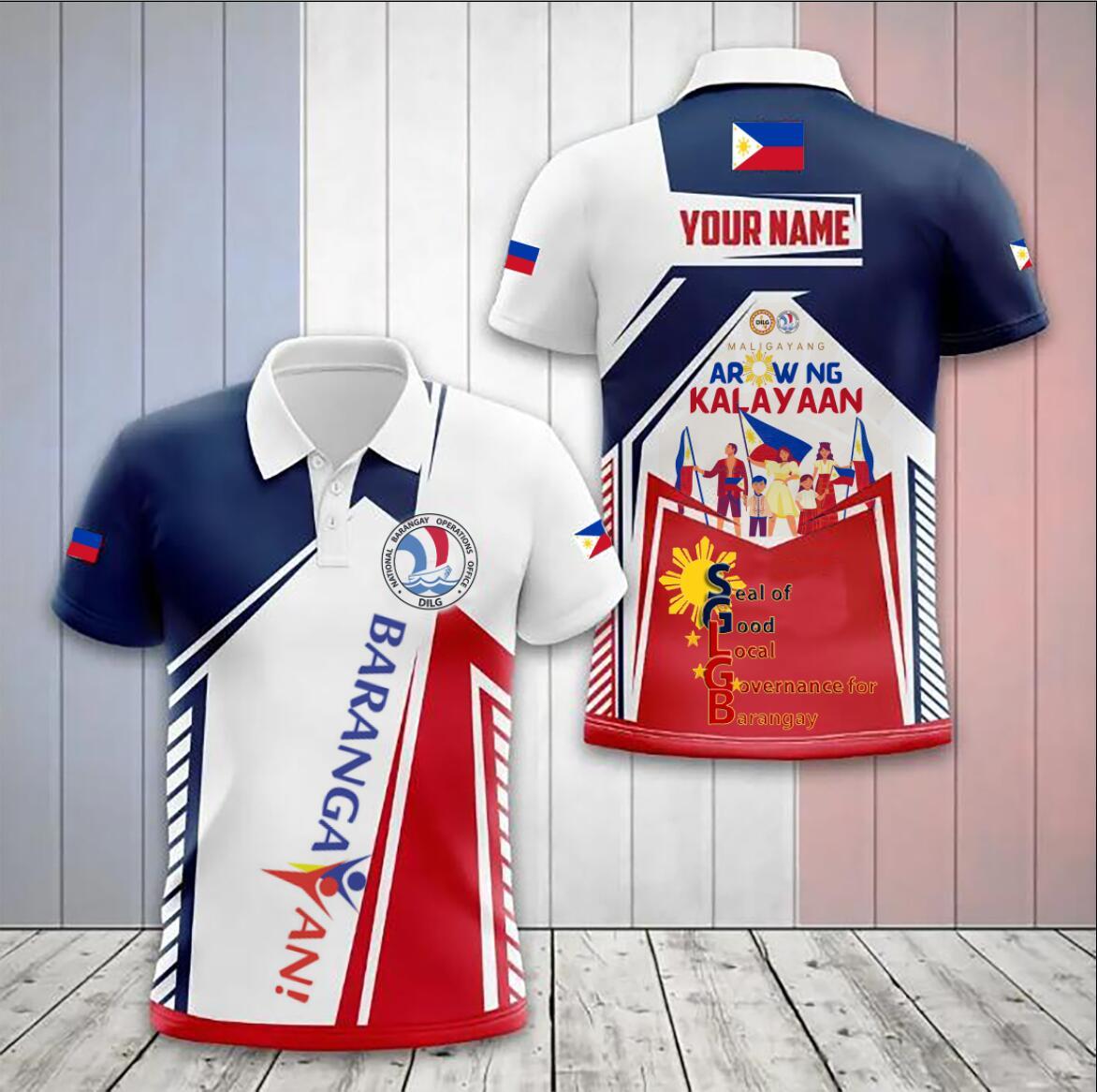 Philippines BARANGAY 2023-2024 SPECIAL EDITION FREE CUSTOM POLO SHIRT ...
