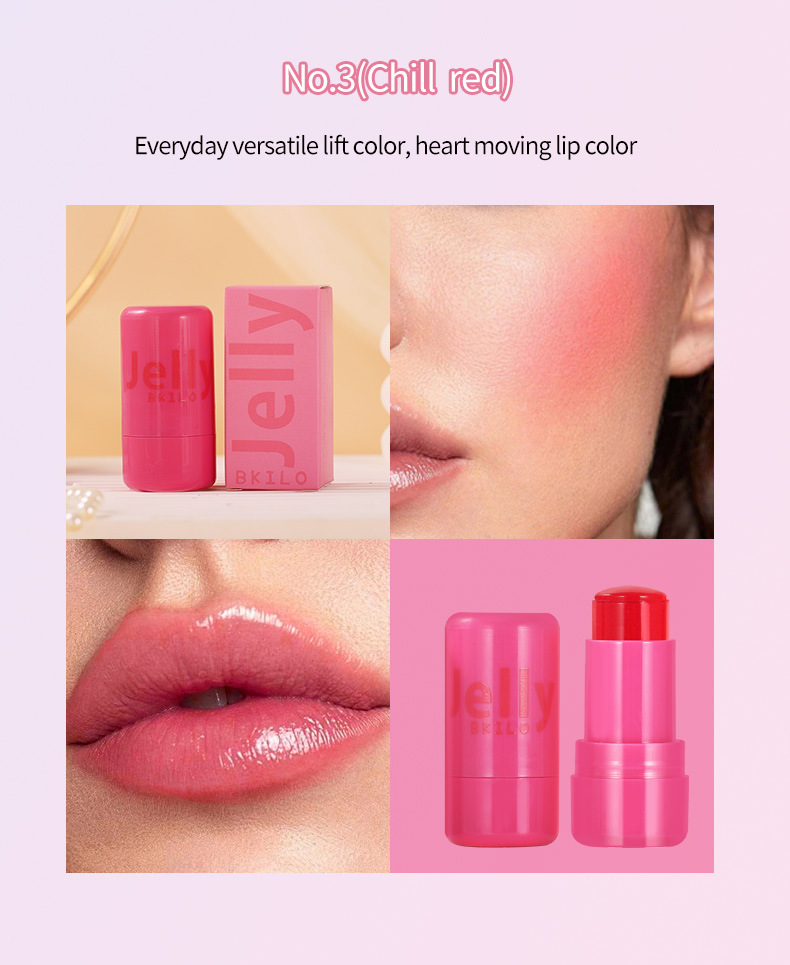Jelly Cheek Blush Tint 3-in-1 Moisturized Blusher Sticker Water Long ...