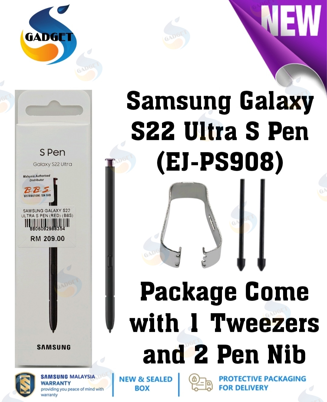 [Original] Samsung Galaxy S22 Ultra 5G S Pen (EJ-PS908) | Lazada