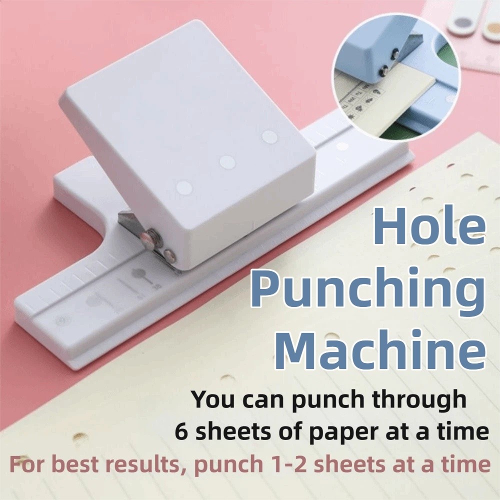 Multi-Function 3 Holes Hole Punching Machine Mini Size DIY Loose Leaf ...