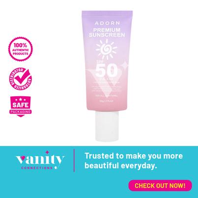 ADORN PREMIUM SUNSCREEN SPF 50 PA+++ 50g Facial Skincare | Lazada PH