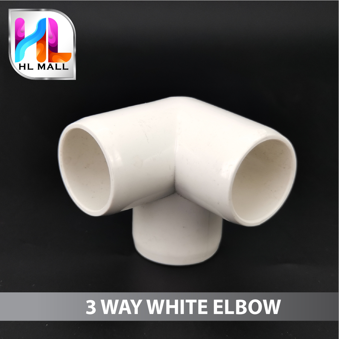 (25MM) DIY PVC White Pipe Fitting Connector Joint Furniture Grade ...