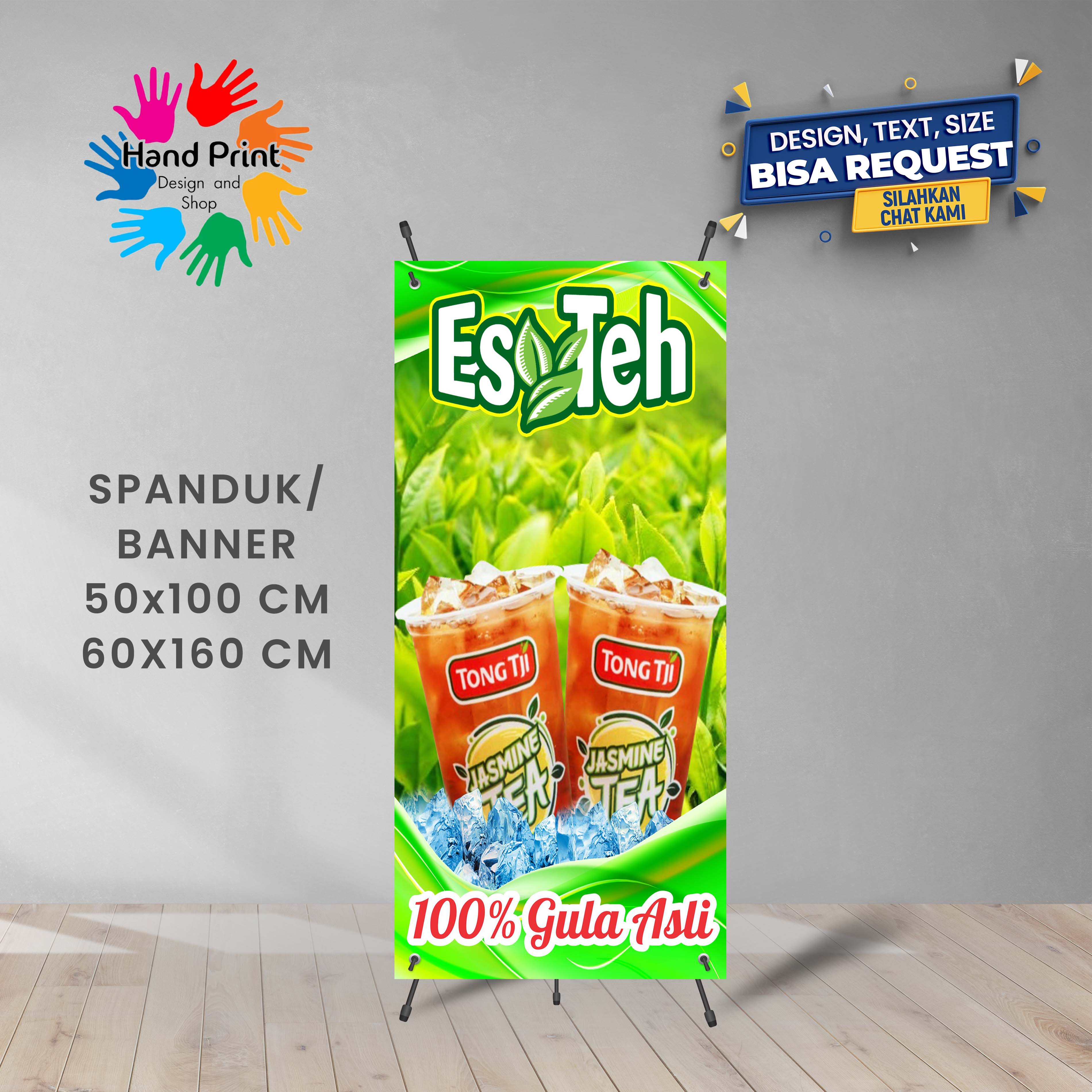 Spanduk Banner Es Teh A Gratis Memesan Desain | Lazada Indonesia