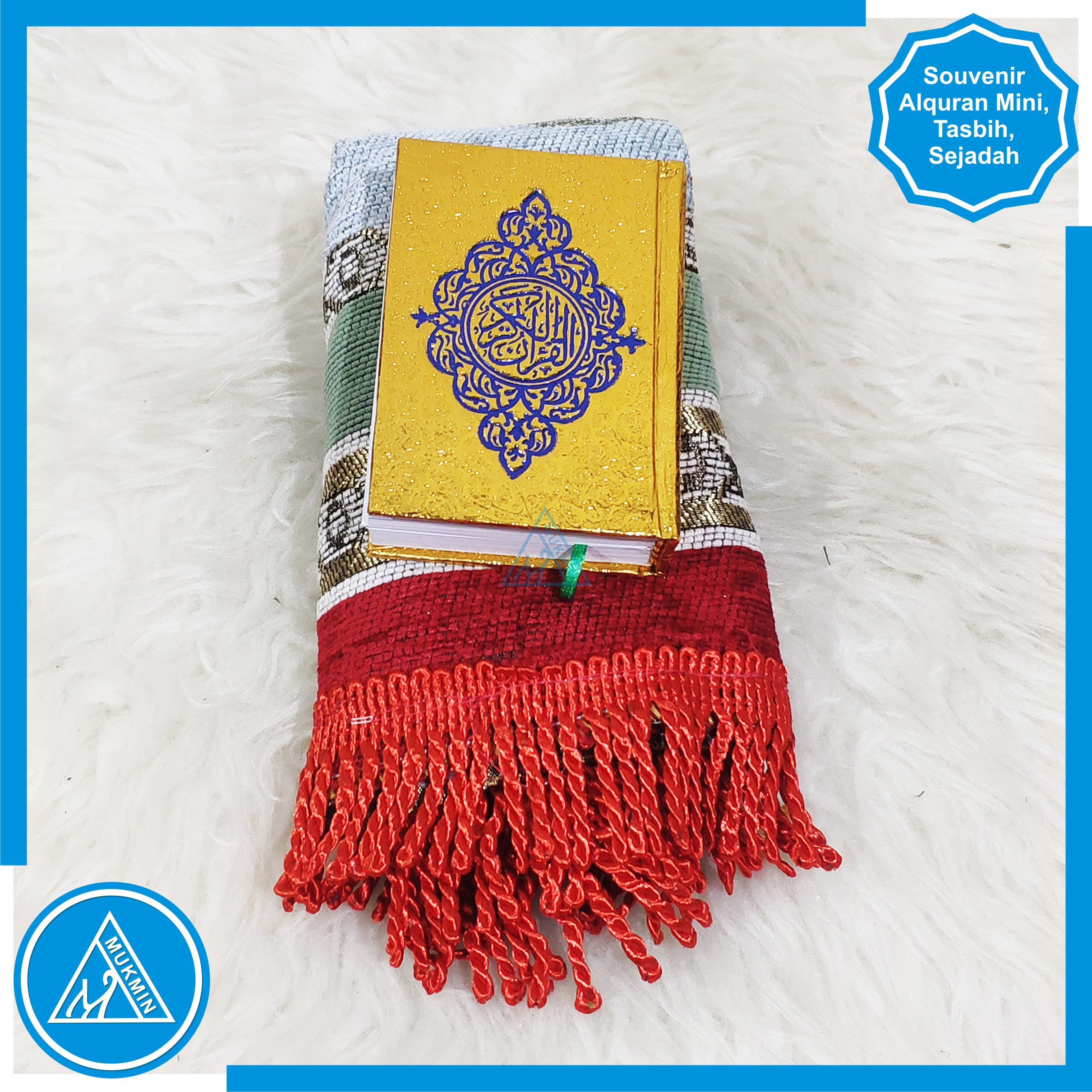 Paket Souvenir Alquran sejadah tasbih bungkus tile | Oleh oleh haji ...