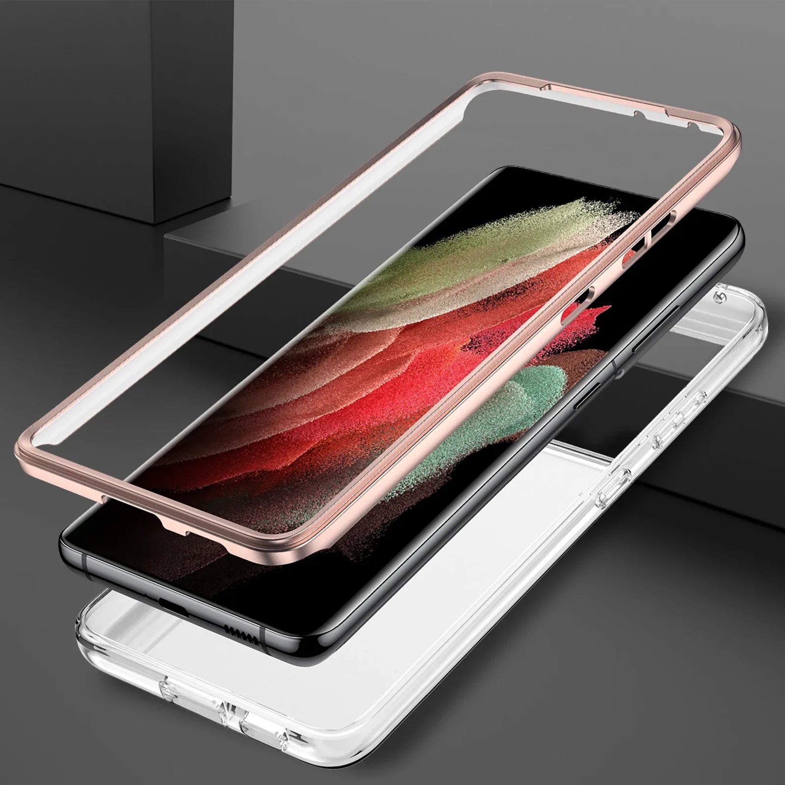 Luxury Plating Silicone for Samsung Galaxy S24 S23 S22 S21 Ultra Note ...