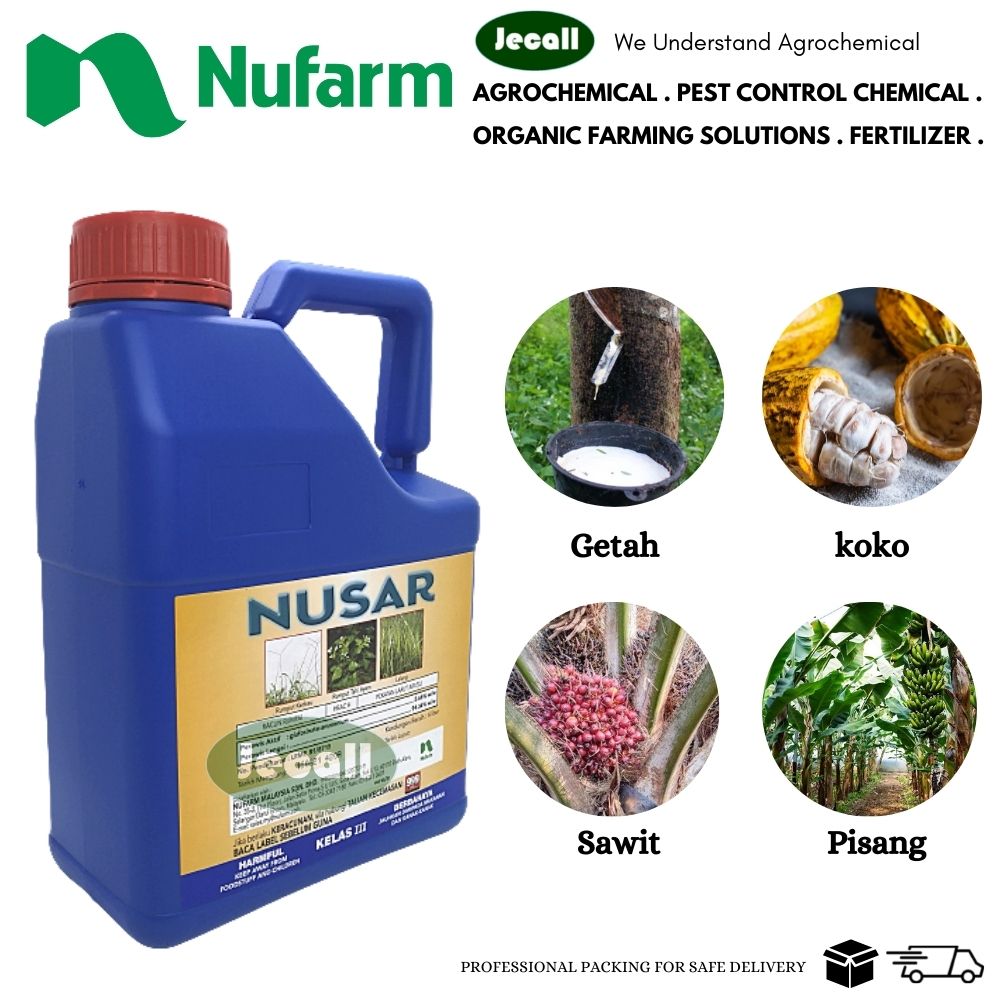 Nufarm Nusar® 4L / Glufosinate-ammonium 5.66% / Rumput Kerbau / Parit ...