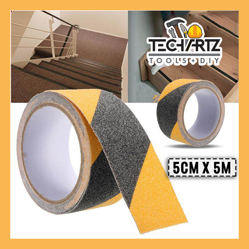 [TECHART] 5cm x 5m Floor Safety Non Skid Tape Roll Anti Slip Adhesive ...
