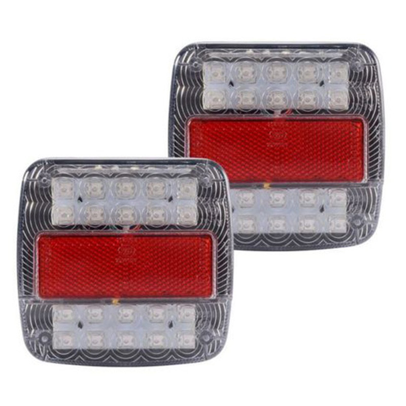 26LED Stop Rear Tail Reverse Light Indicator License Plate Lamp Truck ...