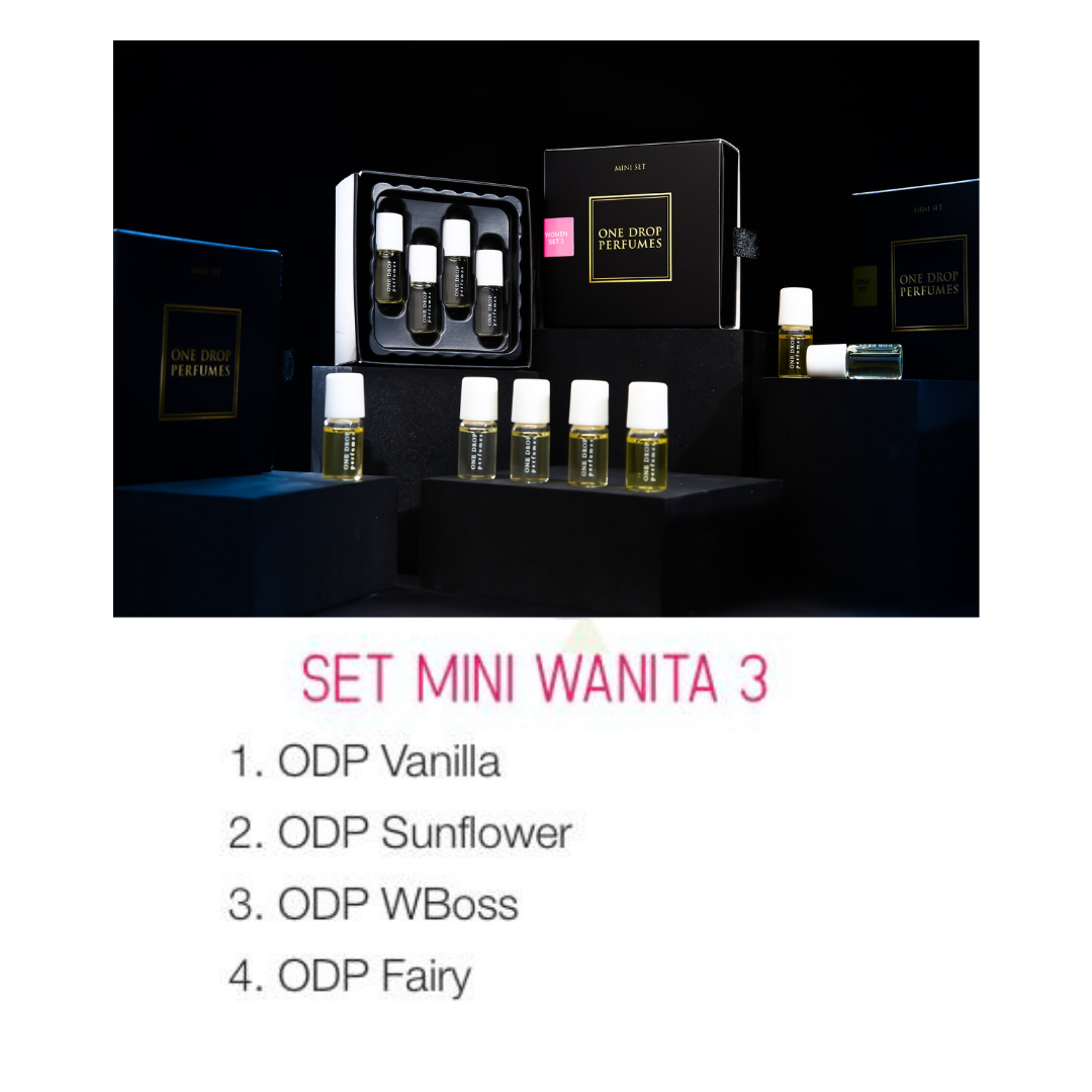 One Drop Perfumes Women Mini Set- 4Botol X 2ml [Pati Minyak Wangi Tanpa ...