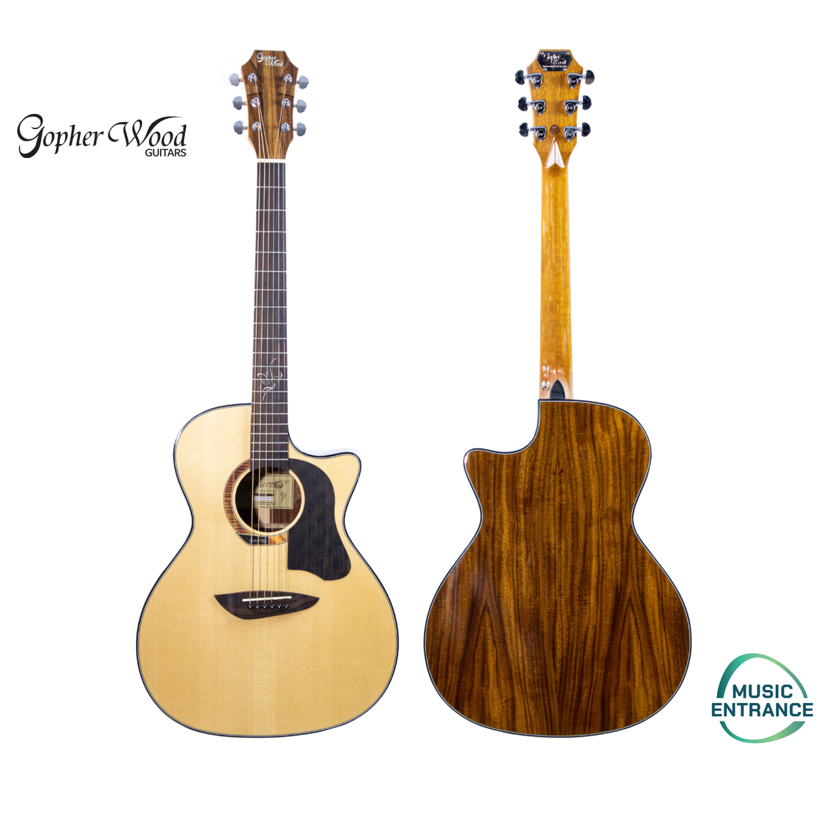 Gopher Wood G-330C KP กีตาร์โปร่ง 40 นิ้ว ไม้ Engelman Acacia ทรง GA ...