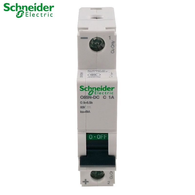 Schneider electric DC Mini Circuit Breaker Acti 9 C65N-DC 1p 2p type C 1A 2A 4A 6A 10A 16A 20A ...