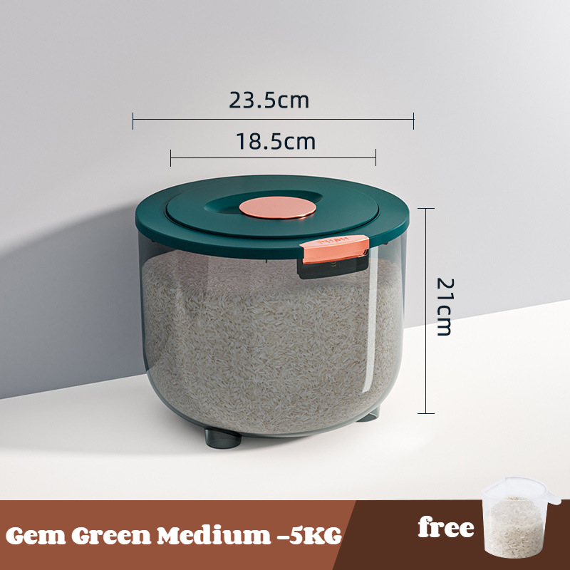 10KG-15kg Rice Dispenser and Storage with Measuring Cup Sealed Grain ...