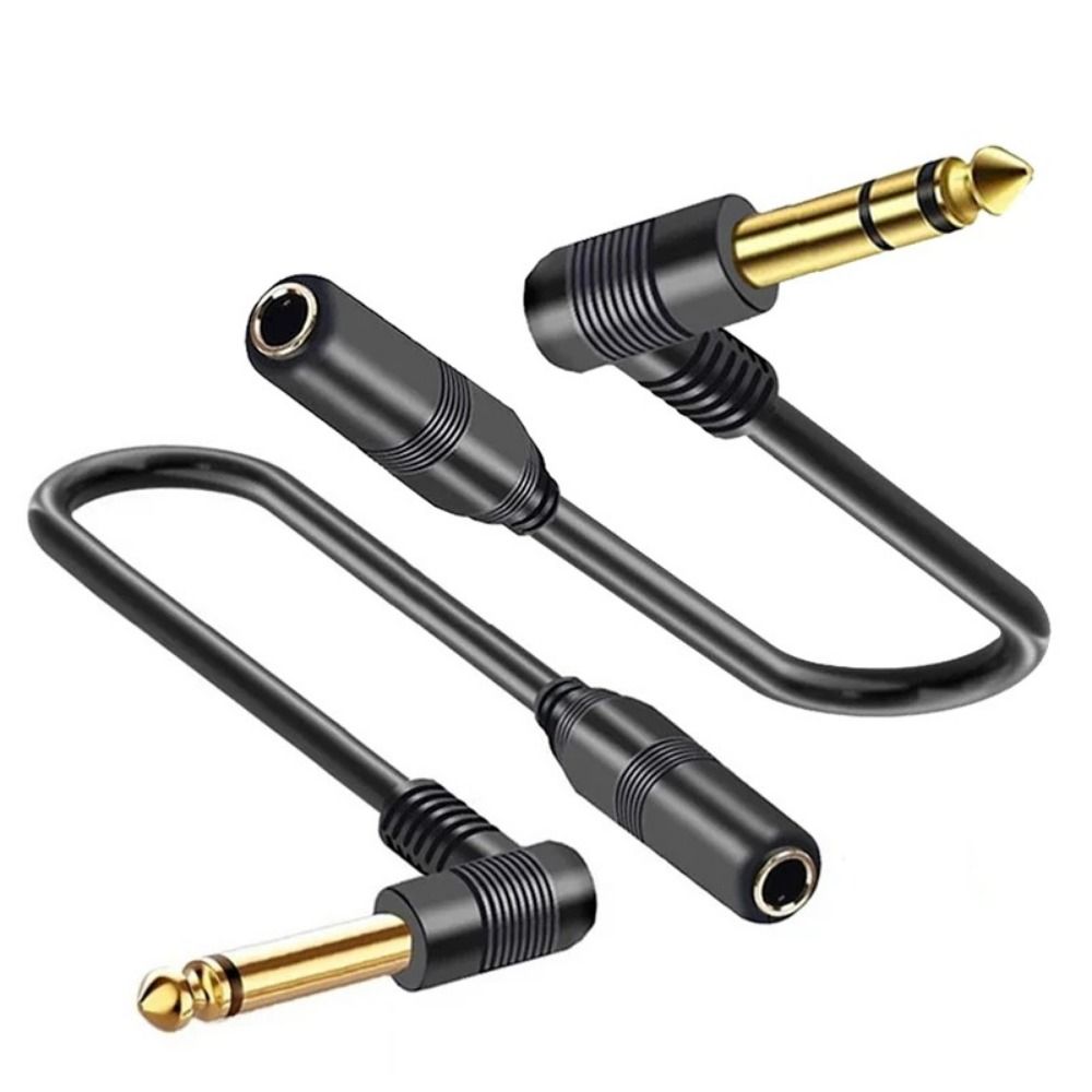Audio Cable Right Angle Right Angle 6.35mm Male Extension 90 Degree TRS ...
