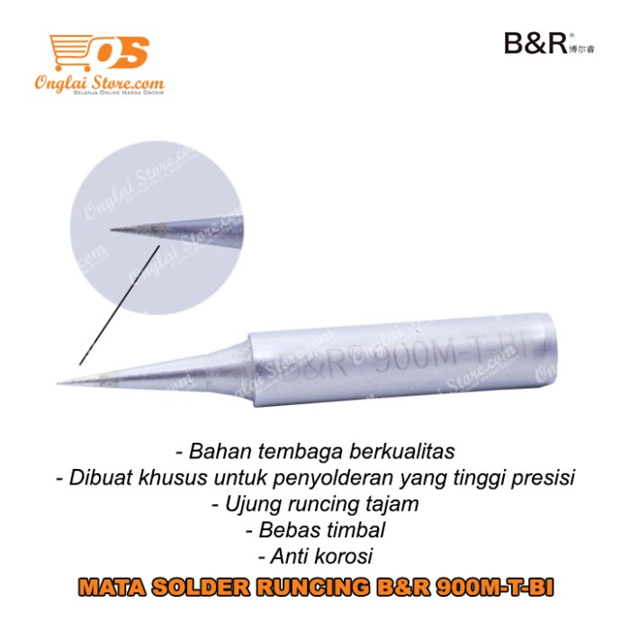 Mata Solder Station Super Runcing B&R 900M-T-BI Original | Lazada Indonesia