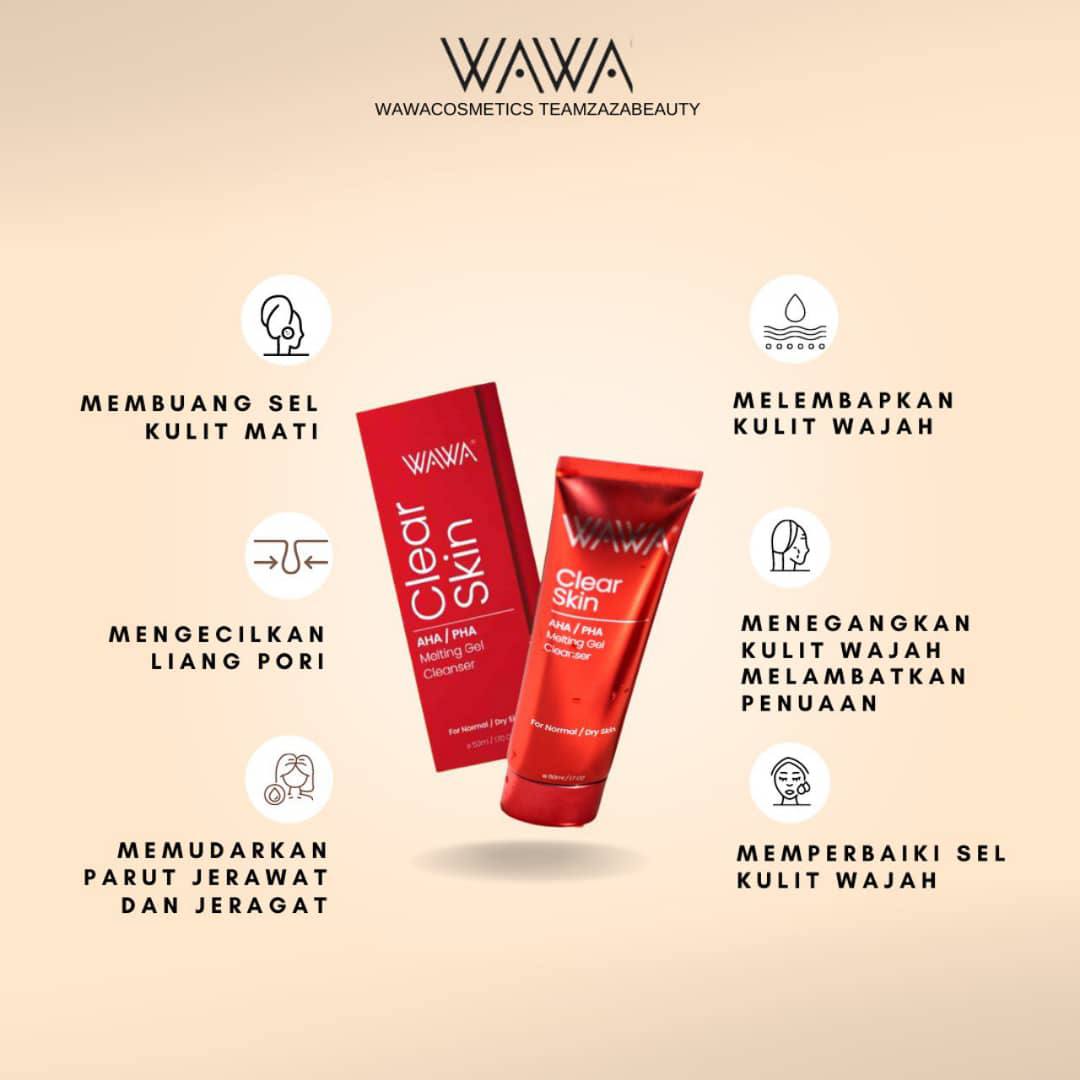 WAWA COSMETICS CLEANSER || WAWA CLEAR SKIN || WAWA MELTING GEL CLEANSER ...