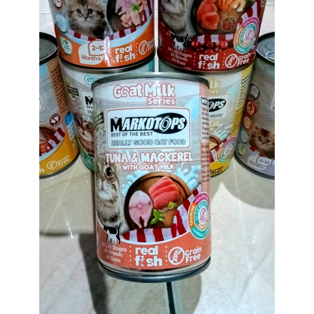 MARKOTOP Makanan Kucing Kaleng / Cat Wet Food Can - 400 Gram | Lazada ...