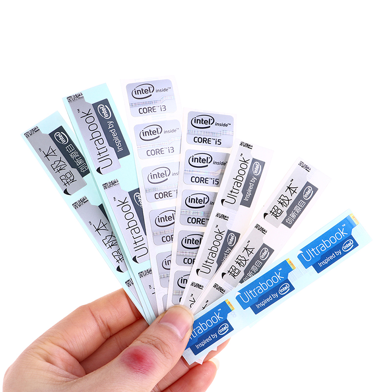 【Hot demand】 5pcs Performance Label Sticker Logo Intel Core Four- Core ...