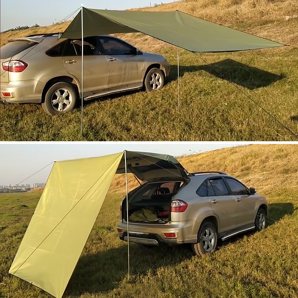 TOMSHOO Auto Canopy Tent Roof Top for SUV Car Outdoor Camping Travel ...