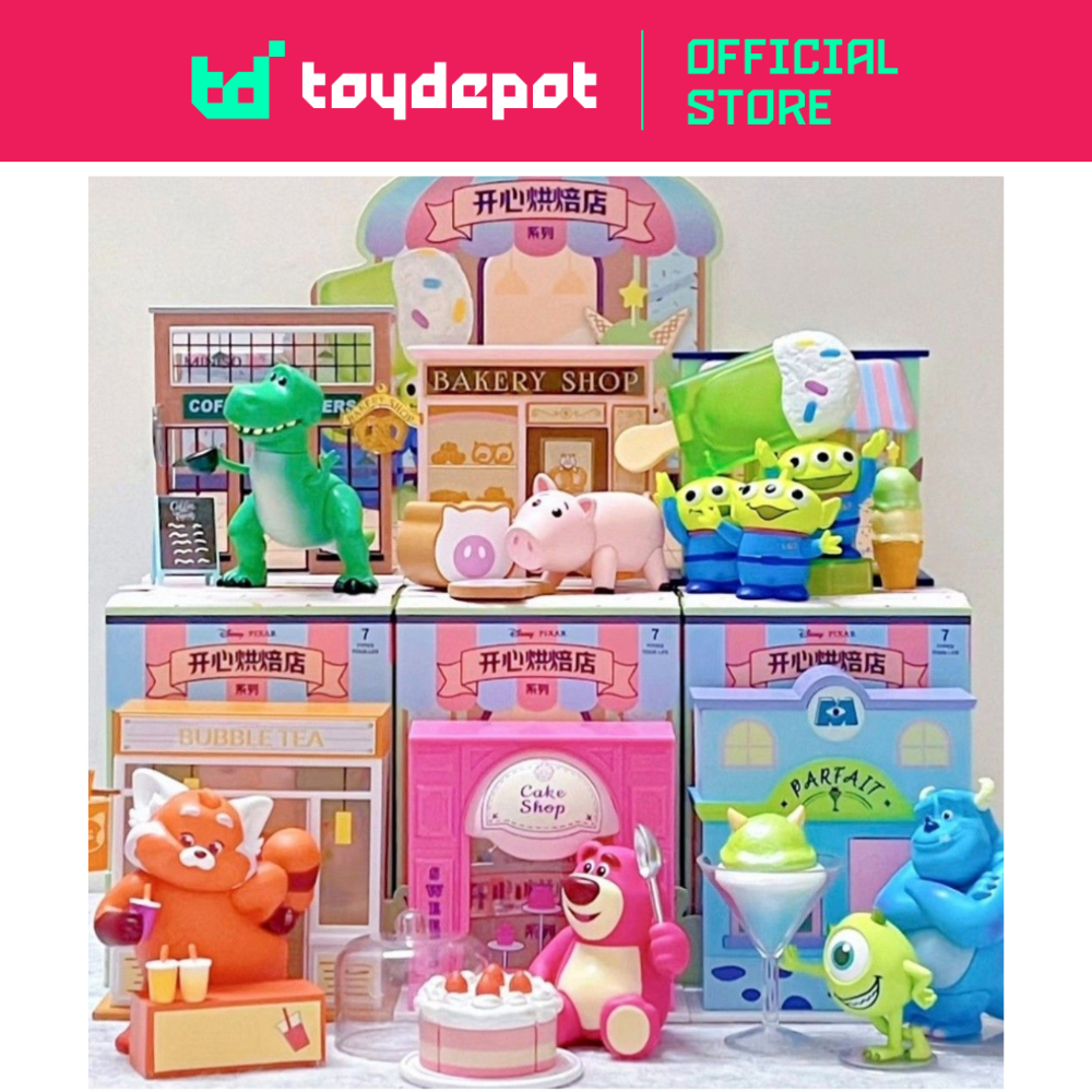 Miniso X Disney Pixar Dessert Street Series Blind Box 开心烘焙店皮克斯甜品街系列盲盒 ...