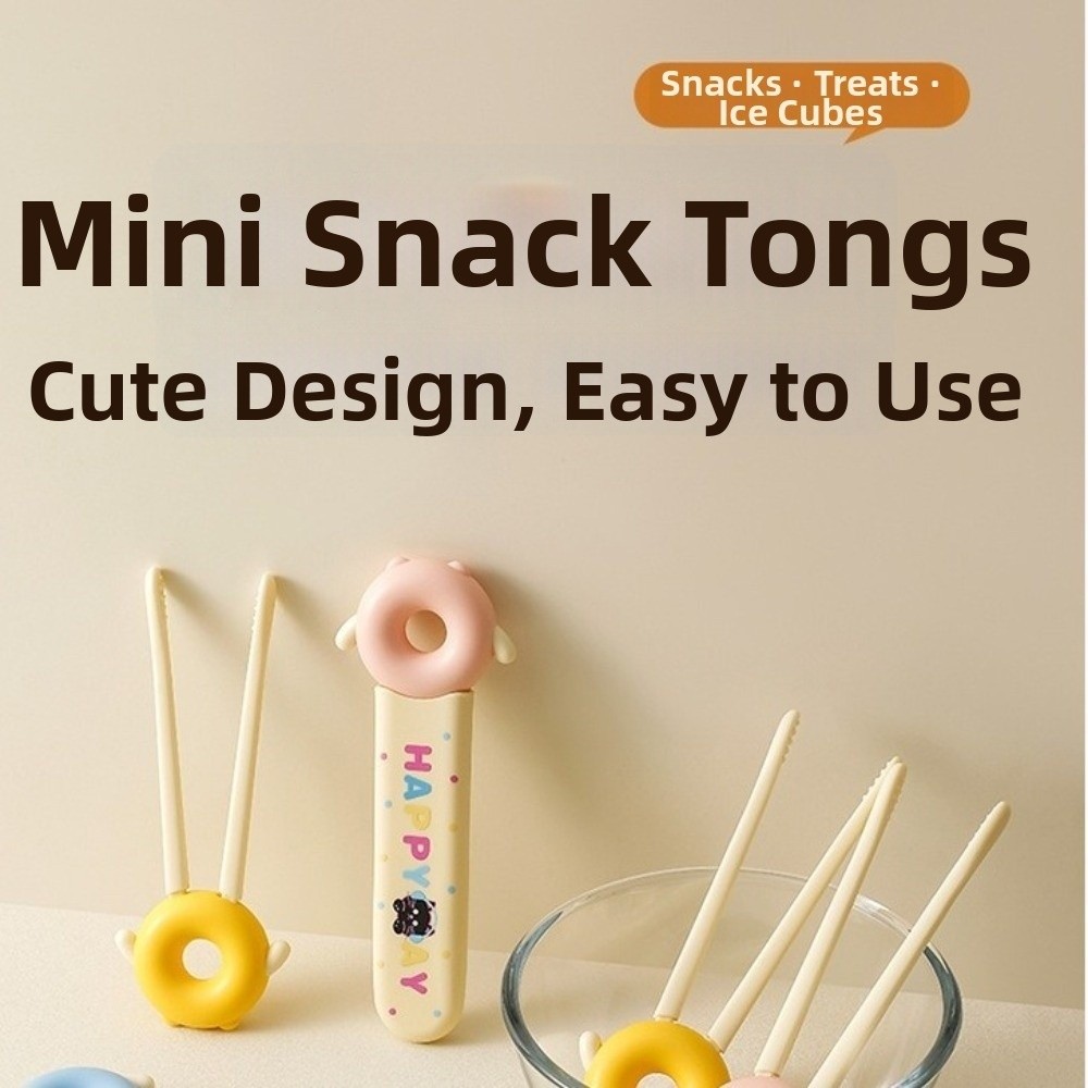 Portable Donut Snack Tong Plastic Hands-Free Mini Food Tong Anti-Slip ...