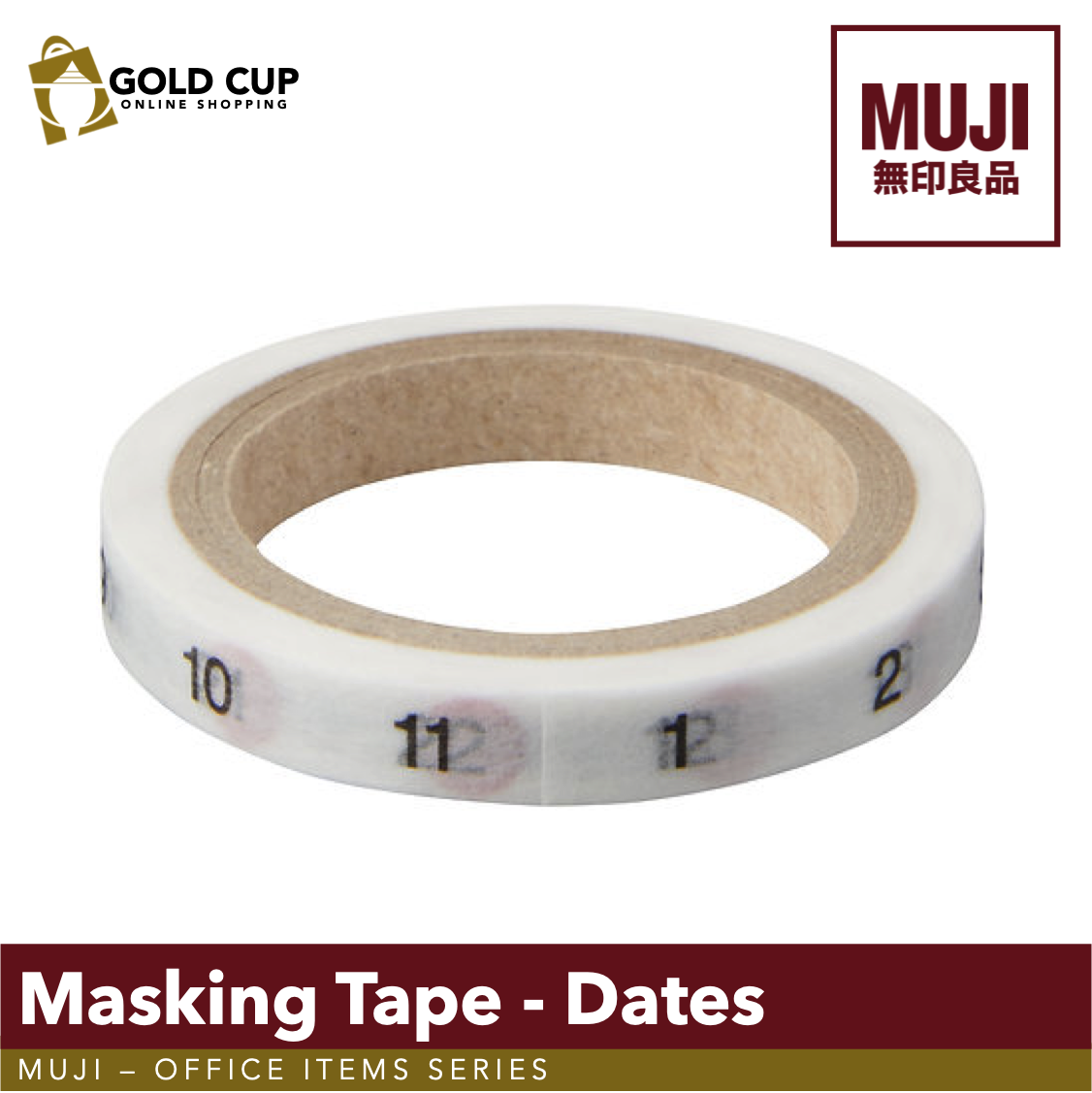 MUJI Masking Tape - Dates (Office Items) | Lazada PH