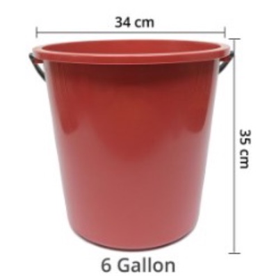 4-6 gallon Plastic Pail / Bucket / Baldi Air/ Bakul/ Tong Mop/ Tong ...