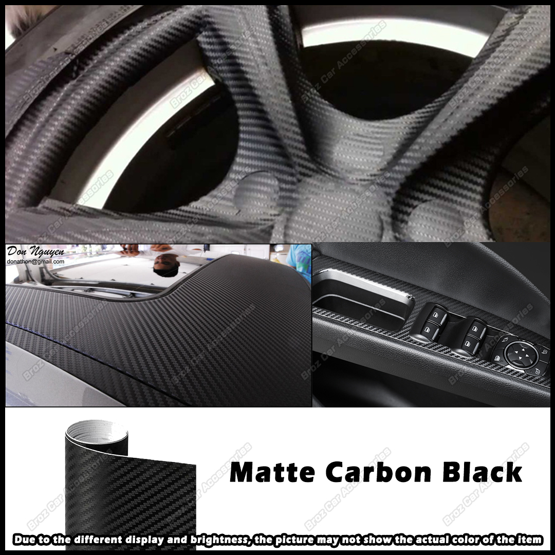 卐 Black Series Matte Carbon Sandpaper Flash Fiber Vinyl Film Carbon ...