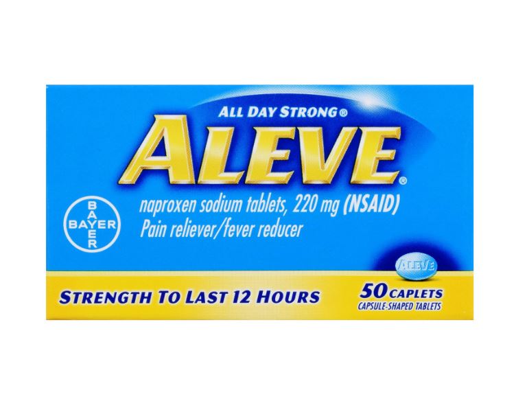 Aleve Caplets, Naproxen Sodium 220 mg (NSAID), Pain Reliever/Fever ...