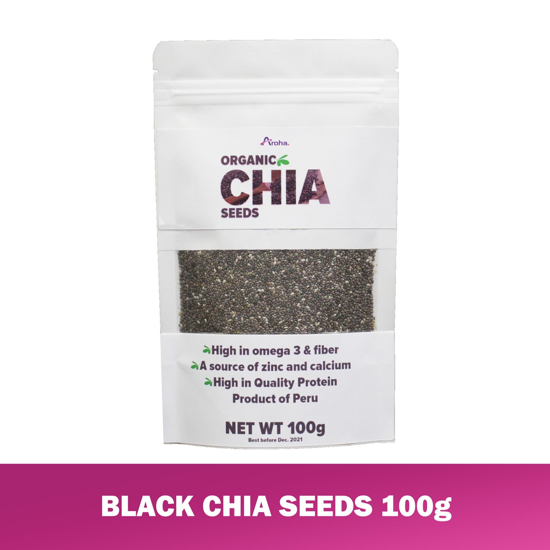 Aroha.ph Organic Black Chia Seeds 100g | Daraz.pk