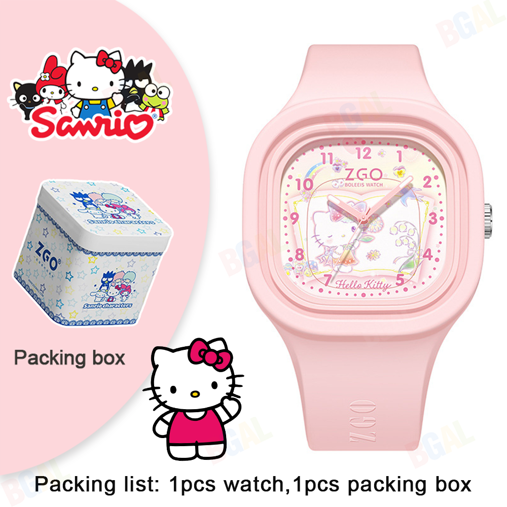 (พร้อมกล่อง Sanrio) แท้ 100% Sanrio นาฬิกา Hello Kitty สำหรับเด็ก ...