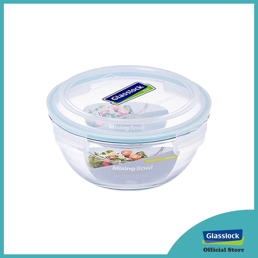 Glasslock Big Mixing Bowl Type Food Container 1000ml (MBCB100) | Lazada PH