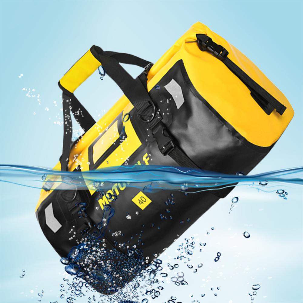 Motorcycle Waterproof Tail Bag Back Seat Bags 40L Motorcycle Seat Bag ...