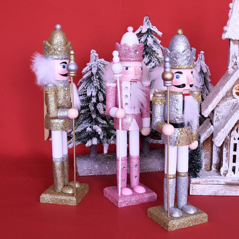 Nutcracker Soldier Ornament Wooden Nutcracker Walnut Soldier Puppets ...