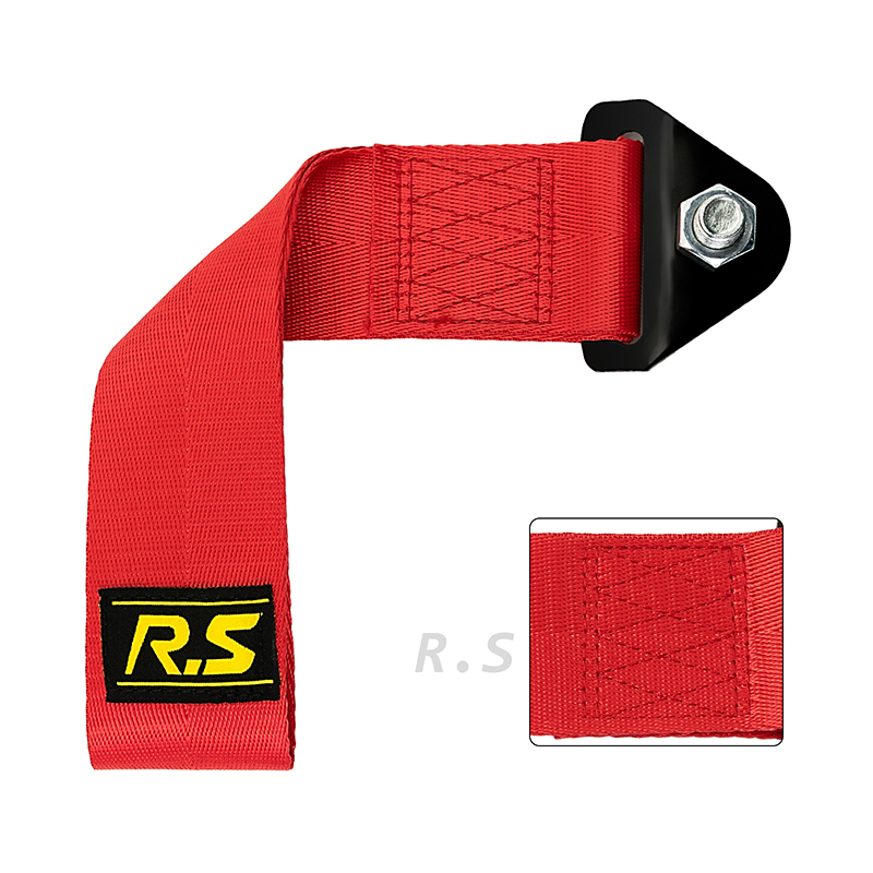 Car Tow Strap Towing Rope Belt Heavy Duty Red Tow Rally Hauling Tool ...