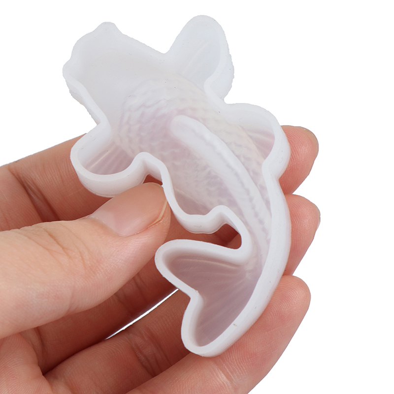 3D Lucky Koi Fish Silicone Mold DIY Resin Casting Art Jewelry Making ...