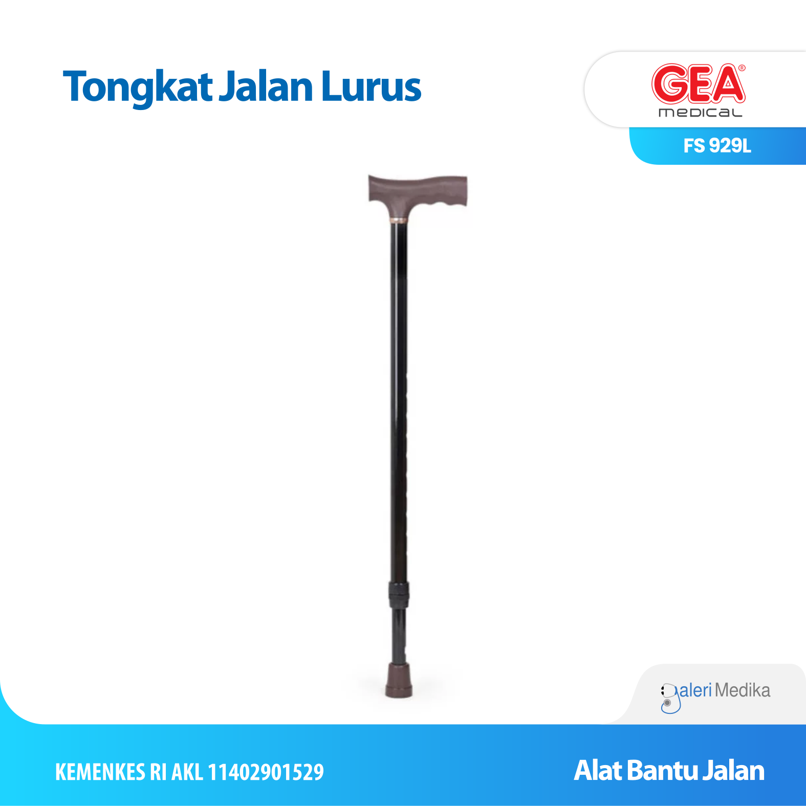 Tongkat Kaki 1 GEA - Tongkat Jalan Orang Tua - Alat Bantu Jalan ...
