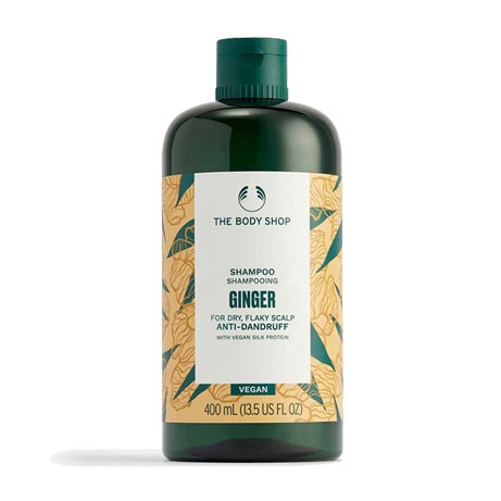 The Body Shop Ginger Anti-Dandruff Shampoo Hair Loss Scalp Hydrating Fluffy Oil Control 400ml ...