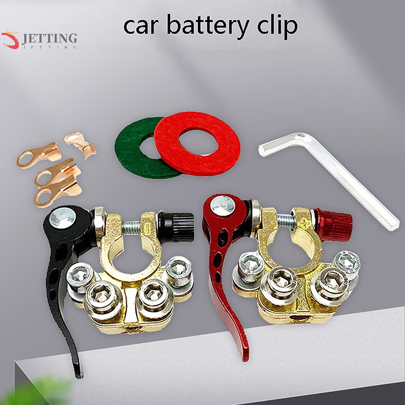 1 Pair 12v 24v Automotive Car Post Terminals Wire Cable Clamp Quick ...