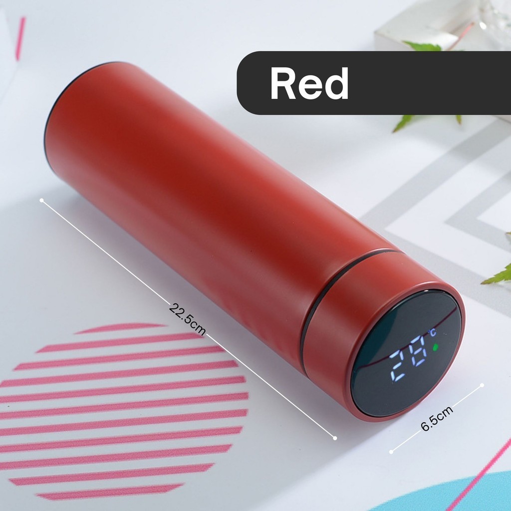 500ML Thermos Flask with LED Display Screen Temperature Sensor 304 ...