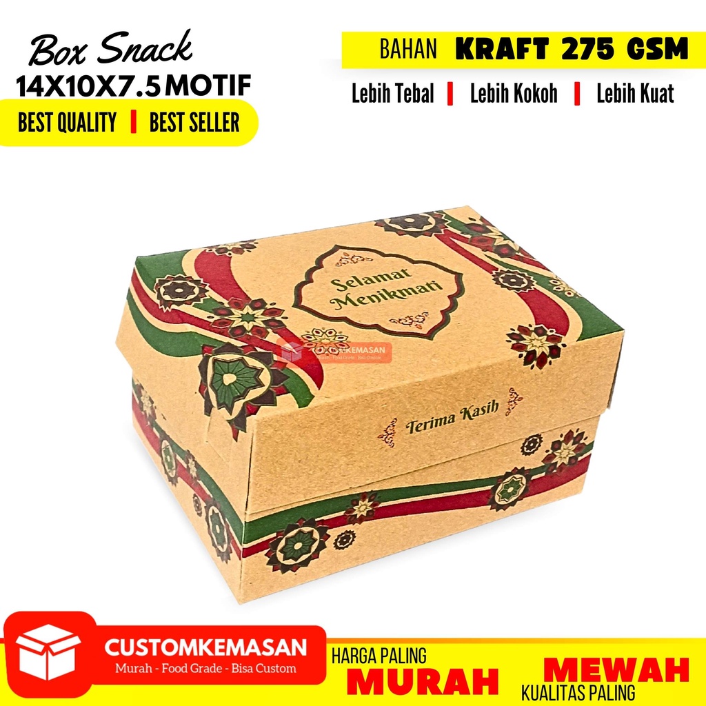Box Snack 50 Pcs / Kardus Snack / Dus Snack / Box Snack Kue / Kotak ...
