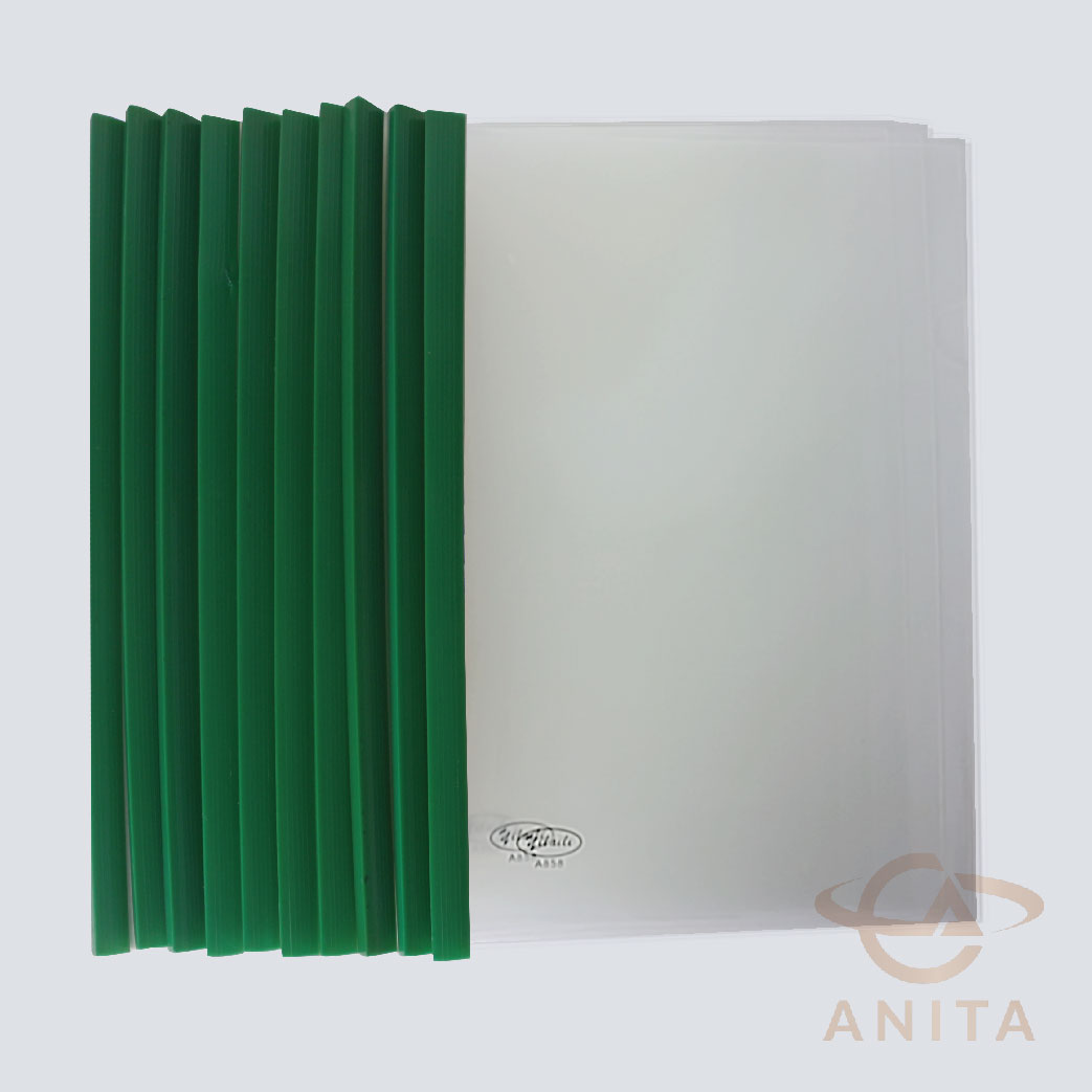 A4 Easy Grip File Transparent File Sliding Grip Document Covers (10 ...