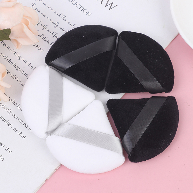4pcs Cosmetic Puff Triangle Velvet Foundation Cream Mini Face MakeUp ...