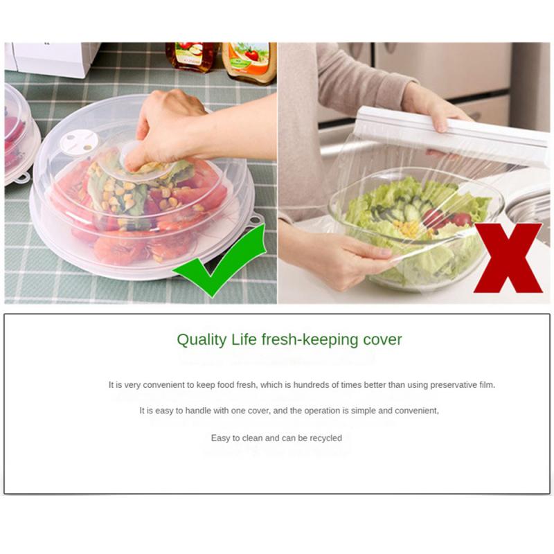 Microwave Food Cover Heat-Resistant Food Splatter Guard Lid Anti ...