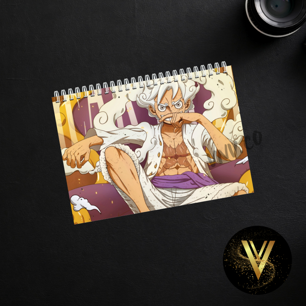 One Piece Anime Sketch book Notebook A5 40 Sheets Luffy Gear 5 Zoro Law ...