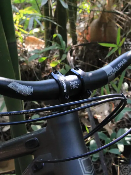 RIDE ALPHA mountain bike cross-country downhill handlebar short handle ...