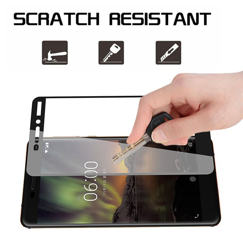 Screen Protector on Nokia 1 2 3 5 6 2018 Tempered Glass for Nokia 2.1 3 ...