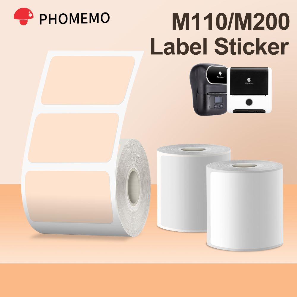 M110 Thermal Label Printer Labels Home Office Labels Colorful Adhesive ...