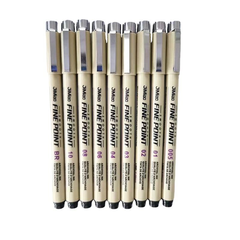 12 Line Drawing Pen Waterproof Art Architecture Black Sketch Fineline ...