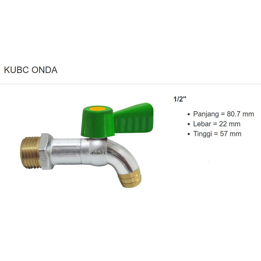 ONDA Kran Air Tembok / Taman KUBC 1/2” | Lazada Indonesia