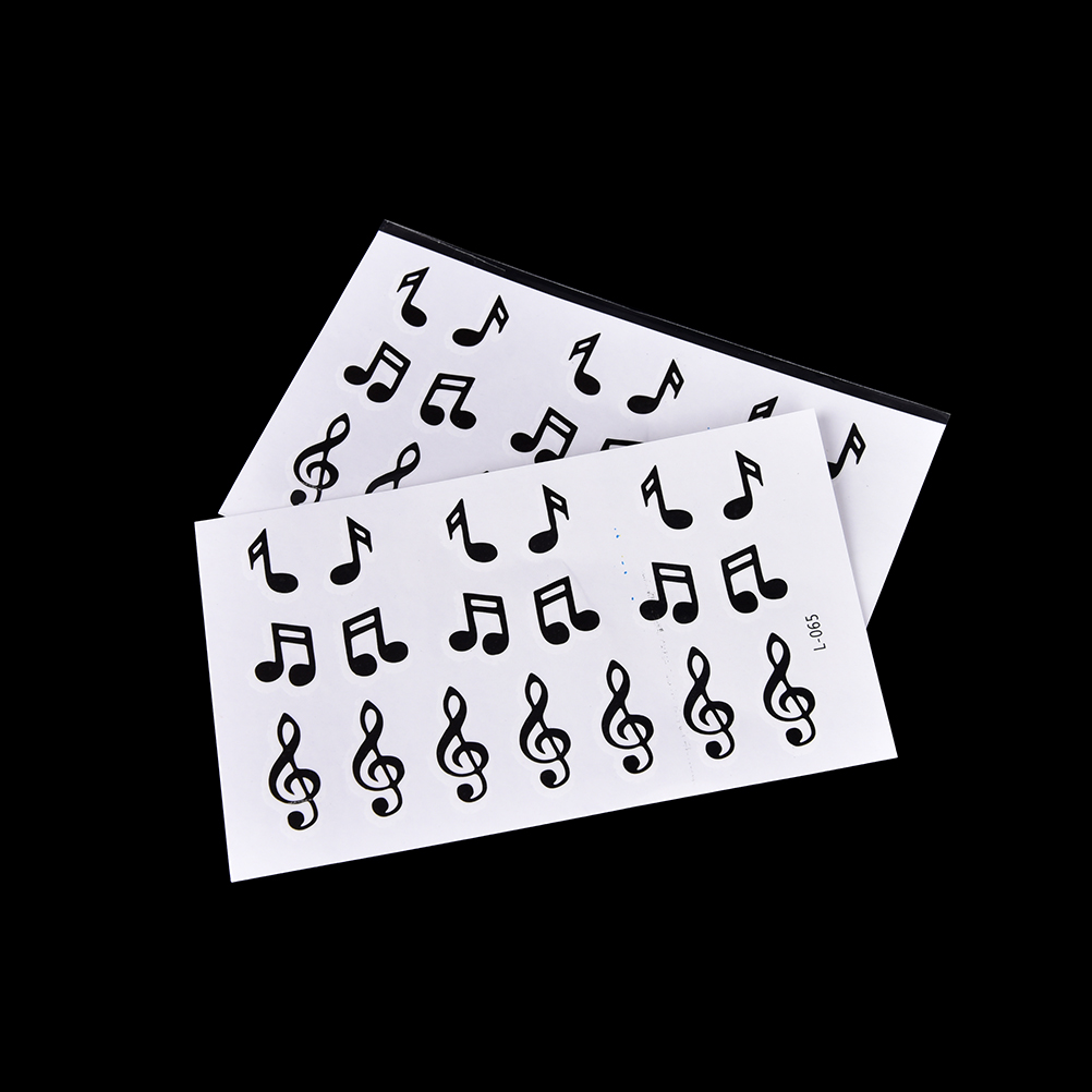 New Fake Temporary Tattoo Sticker Music Note Arm Body Waterproof Women ...